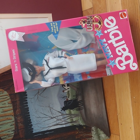 Mattel | Other | 99 Navy Barbie Doll | Poshmark